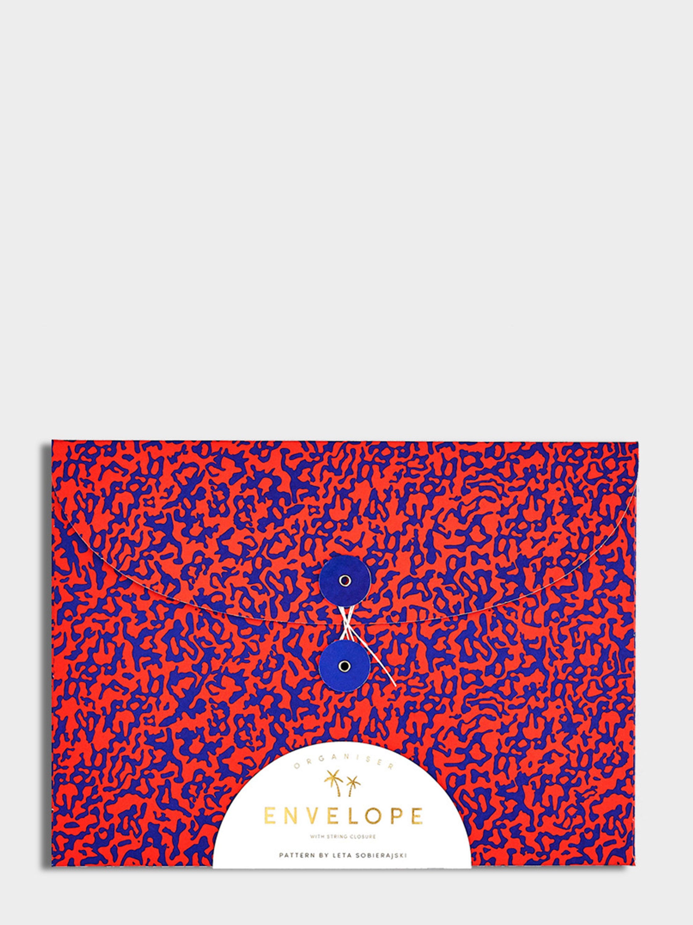 Organiser Envelope - Ripple Red/Blue | Wrap Magazine – YOD&CO